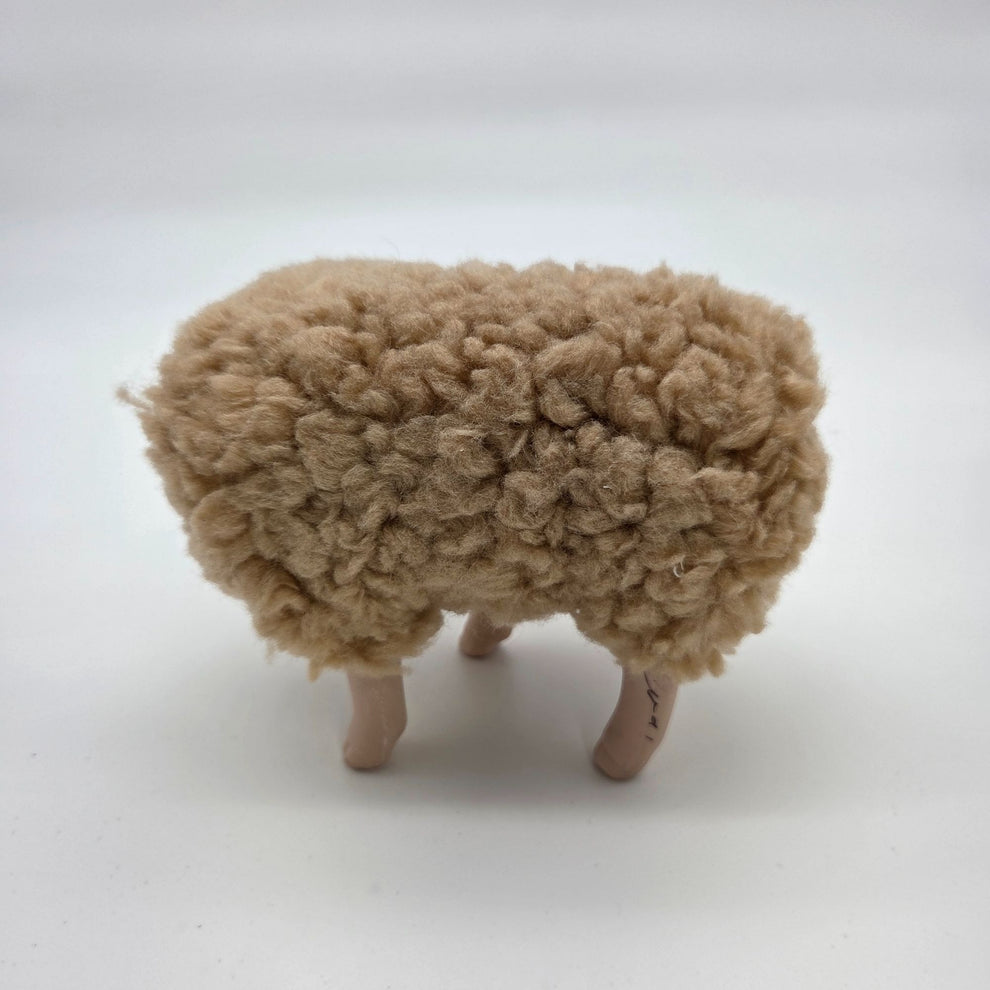 Meier Germany Real Wool Sheep Sculpture - Back Leg Scratching Head ...