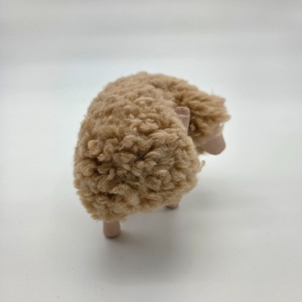 Meier Germany Real Wool Sheep Sculpture - Back Leg Scratching Head ...
