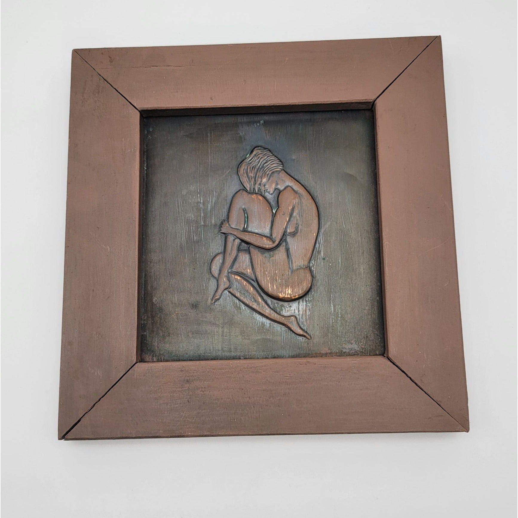 Vintage Framed Copper High Relief Still Life Nude Art – Niche Lady Shop