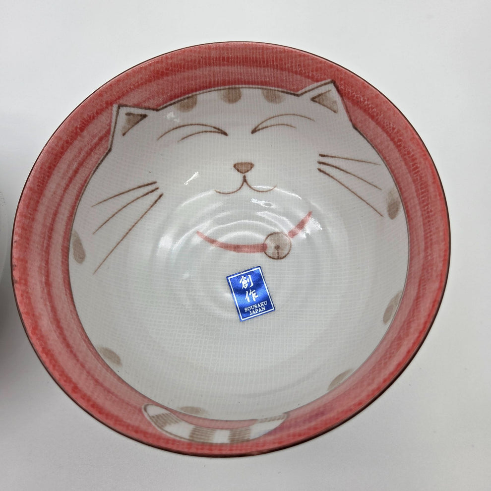 Sousaku Japanese Happy Fat Cat Rice Bowls Set Of 2 – Niche Lady Shop