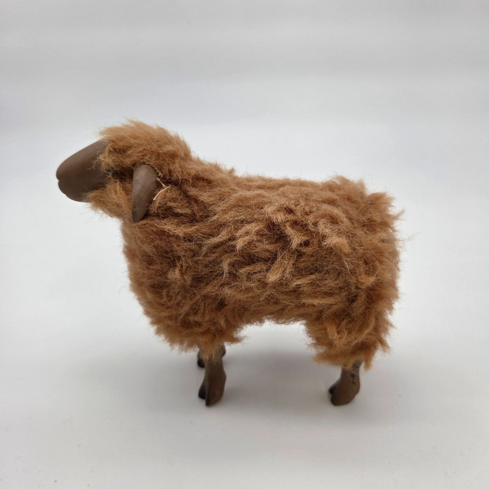 Meier Germany Real Wool Brown Sheep Sculpture Signed – Niche Lady Shop